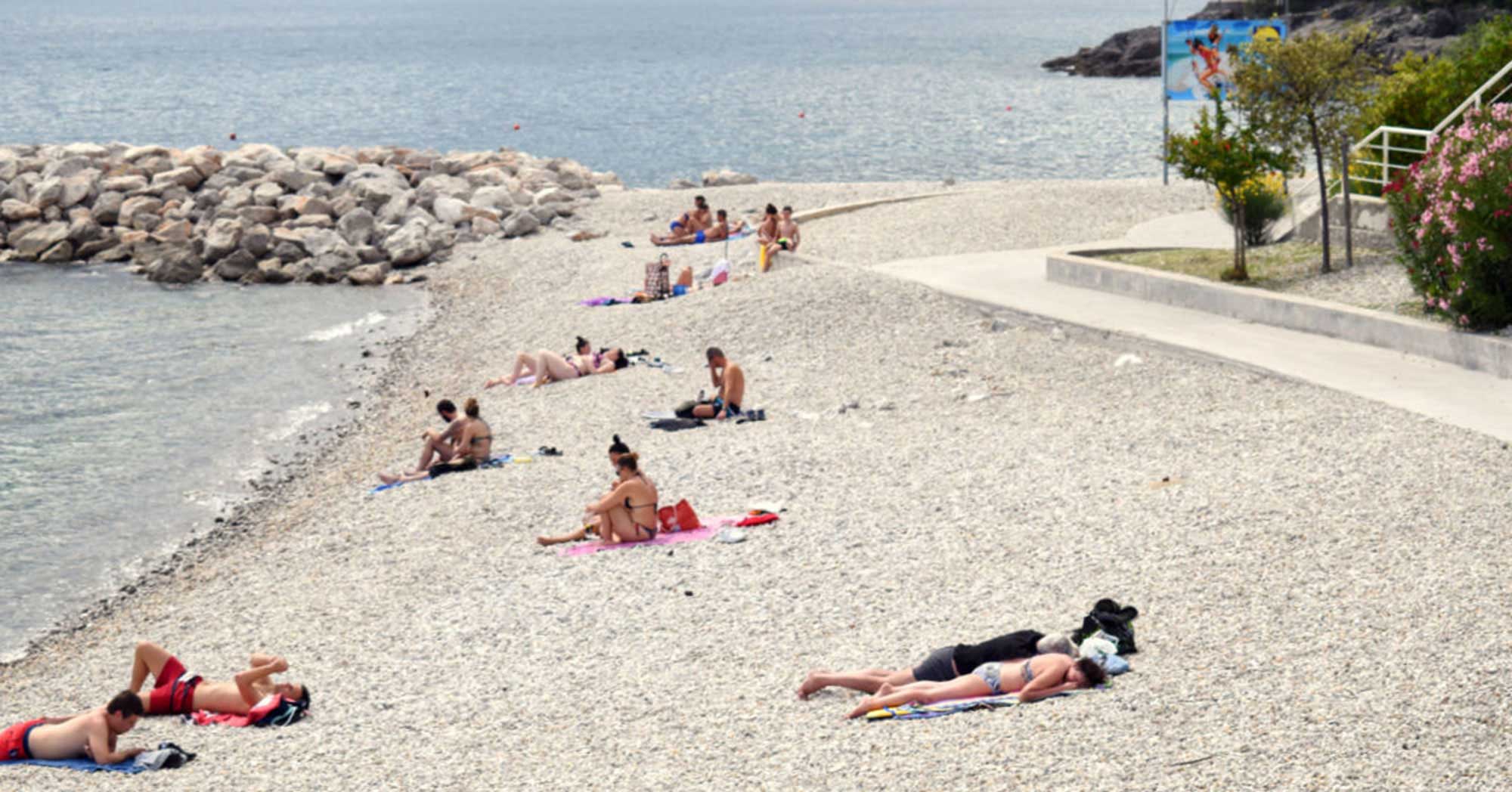 Kantrida Beach in Rijeka accommodation and apartments nearby | Direct-Croatia.com