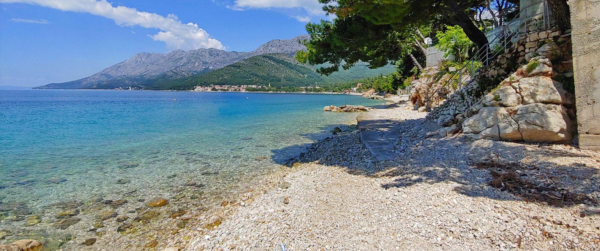 Uvala borova beach in Zaostrog accommodation and apartments nearby ...